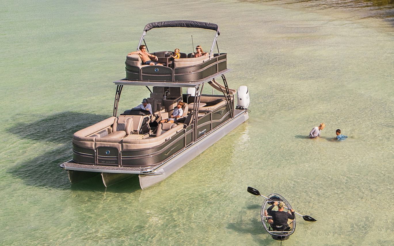 Pontoon Boats With Slide